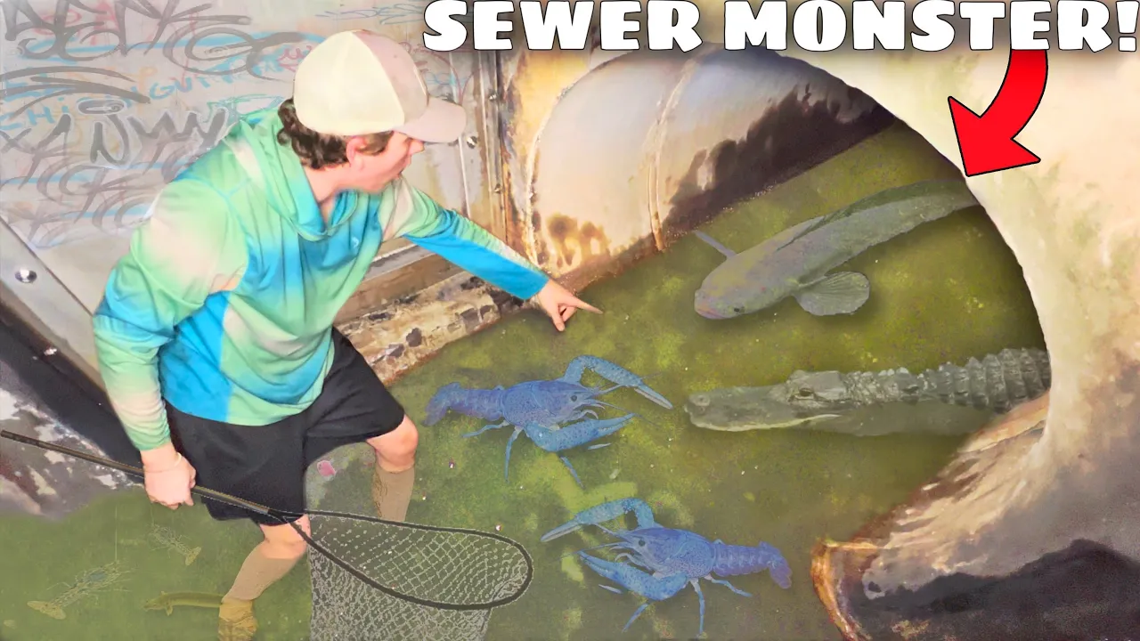 Watch I Found a Sewer FILLED with AQUARIUM FISH! Video on Tackle.net