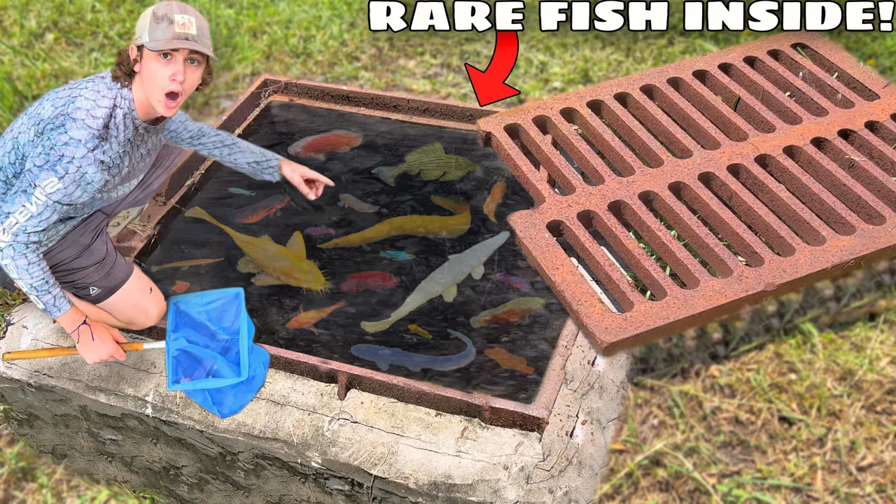 Watch I Found a Sewer FILLED with RARE AQUARIUM FISH! Video on Tackle.net