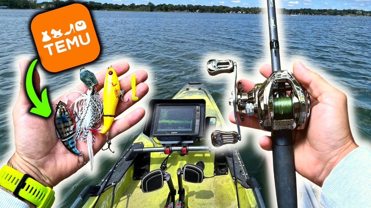 Watch Fishing With TEMU Lures and Reels ONLY! They Actually WORKED ...