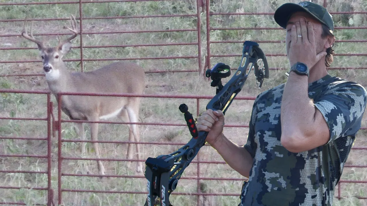 Watch Trophy Buck Shows, Out of Bow Range... Video on Tackle.net