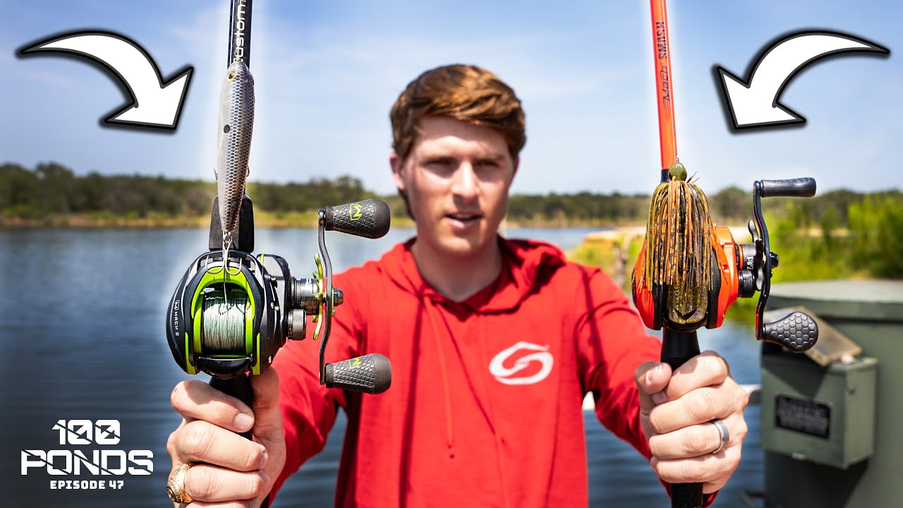 Watch Topwater Vs. Jig For Pond Bass Fishing! (100 Ponds Ep. 47) Video ...