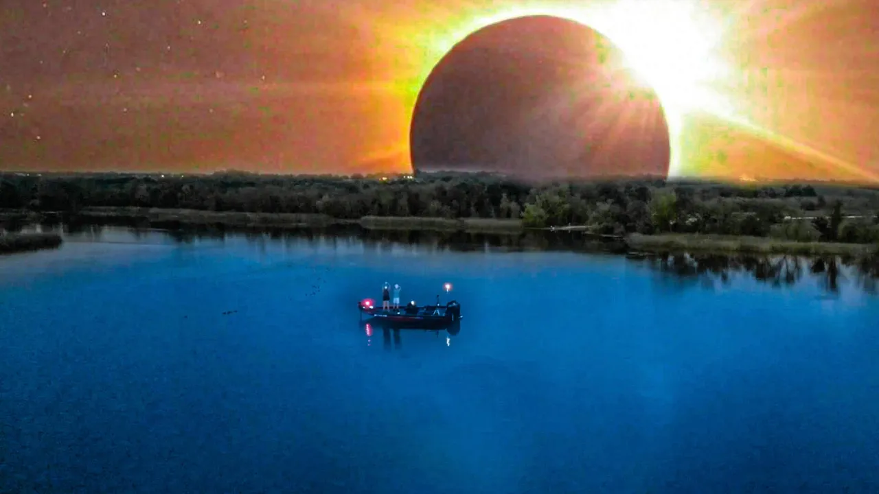 Watch WE FISHED DURING THE 2024 SOLAR ECLIPSE... caught fish during the ...